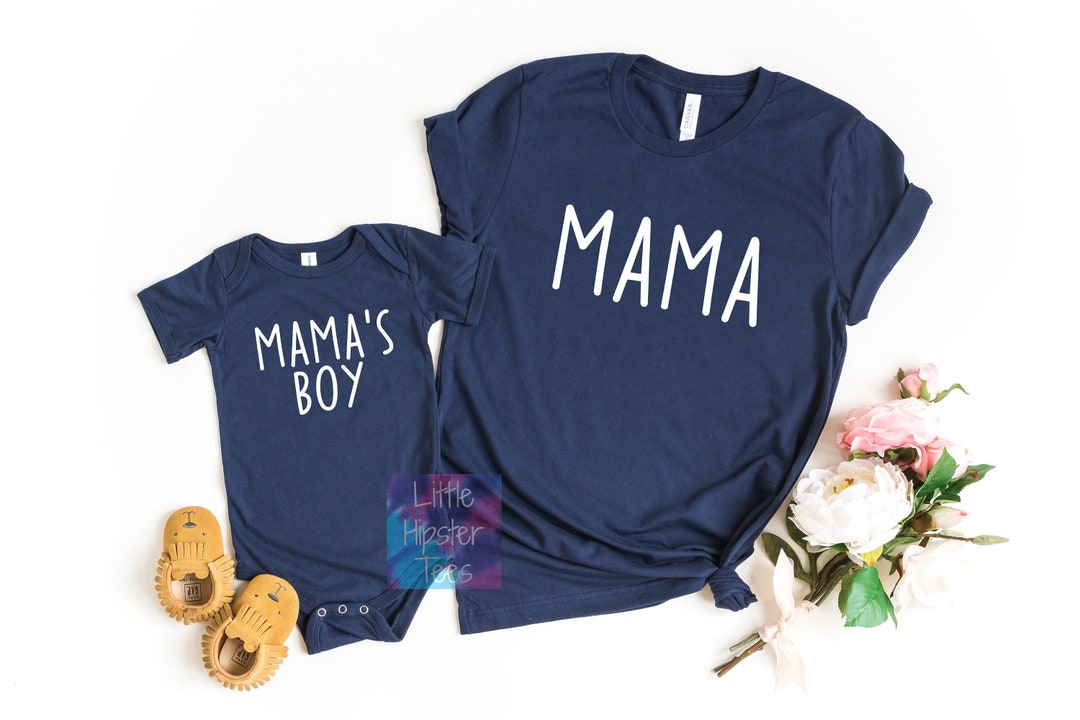 Mama Shirt | Mama's Boy Shirt | Mommy and Me Matching Outfits | New Mom ...
