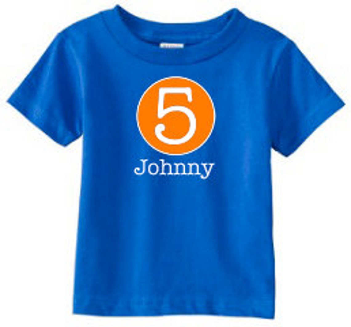 Birthday Number Shirt Personalized Birthday Party Shirt | Etsy