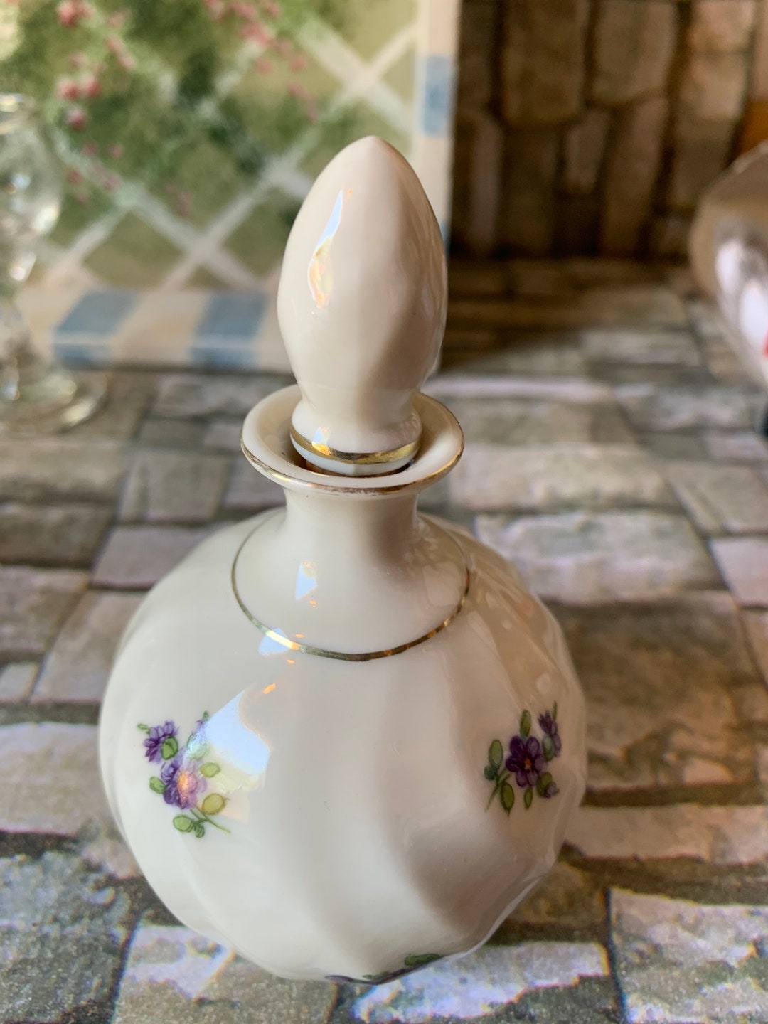 Vintage Perfume Bottle W/glass Wand Made in Germany - Etsy