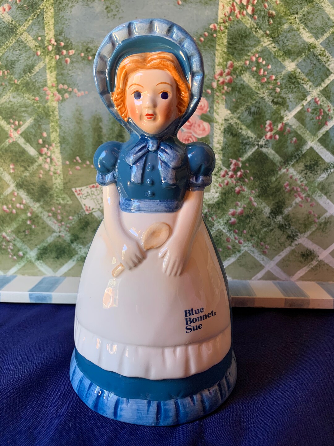 Blue Bonnet Piggy Bank - Etsy