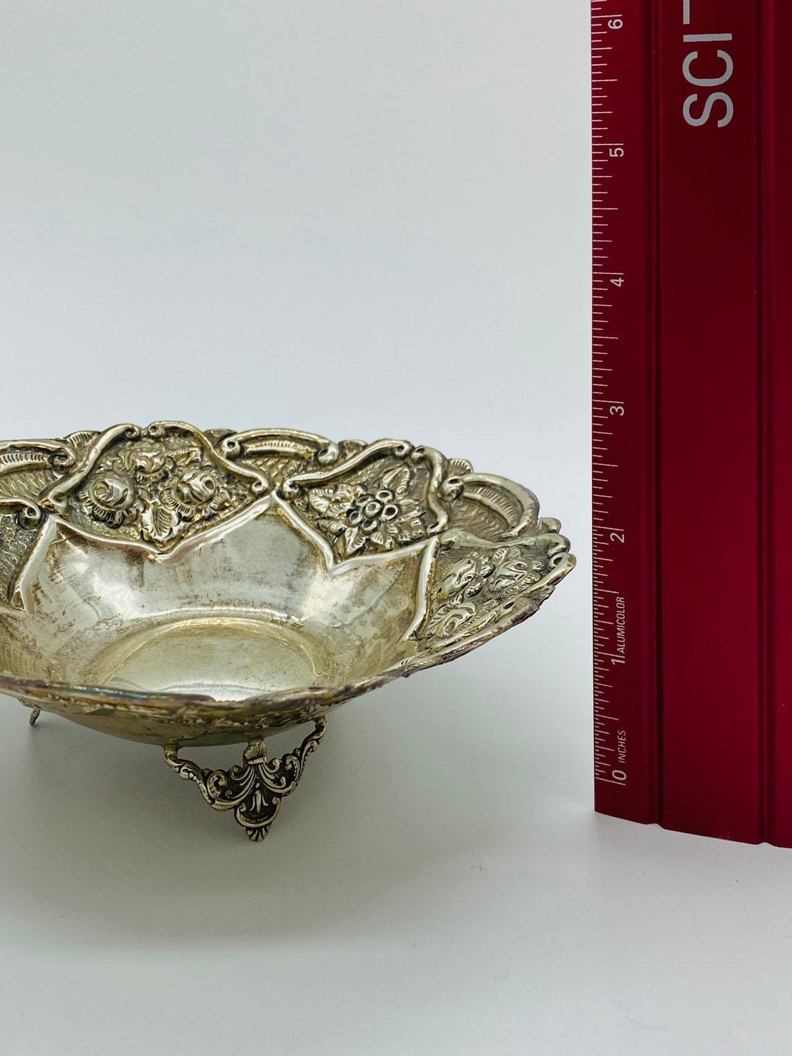 Antique Repousse Silver Dish Cyprus Hallmarks Floral - Etsy Ireland