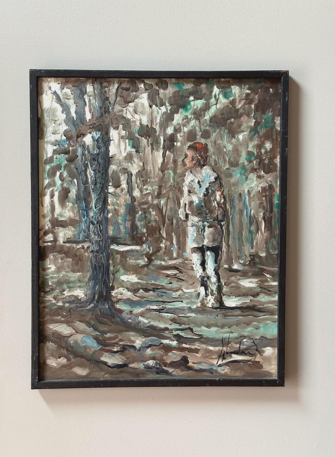 Joe Splendora Oil Painting in Frame - Etsy