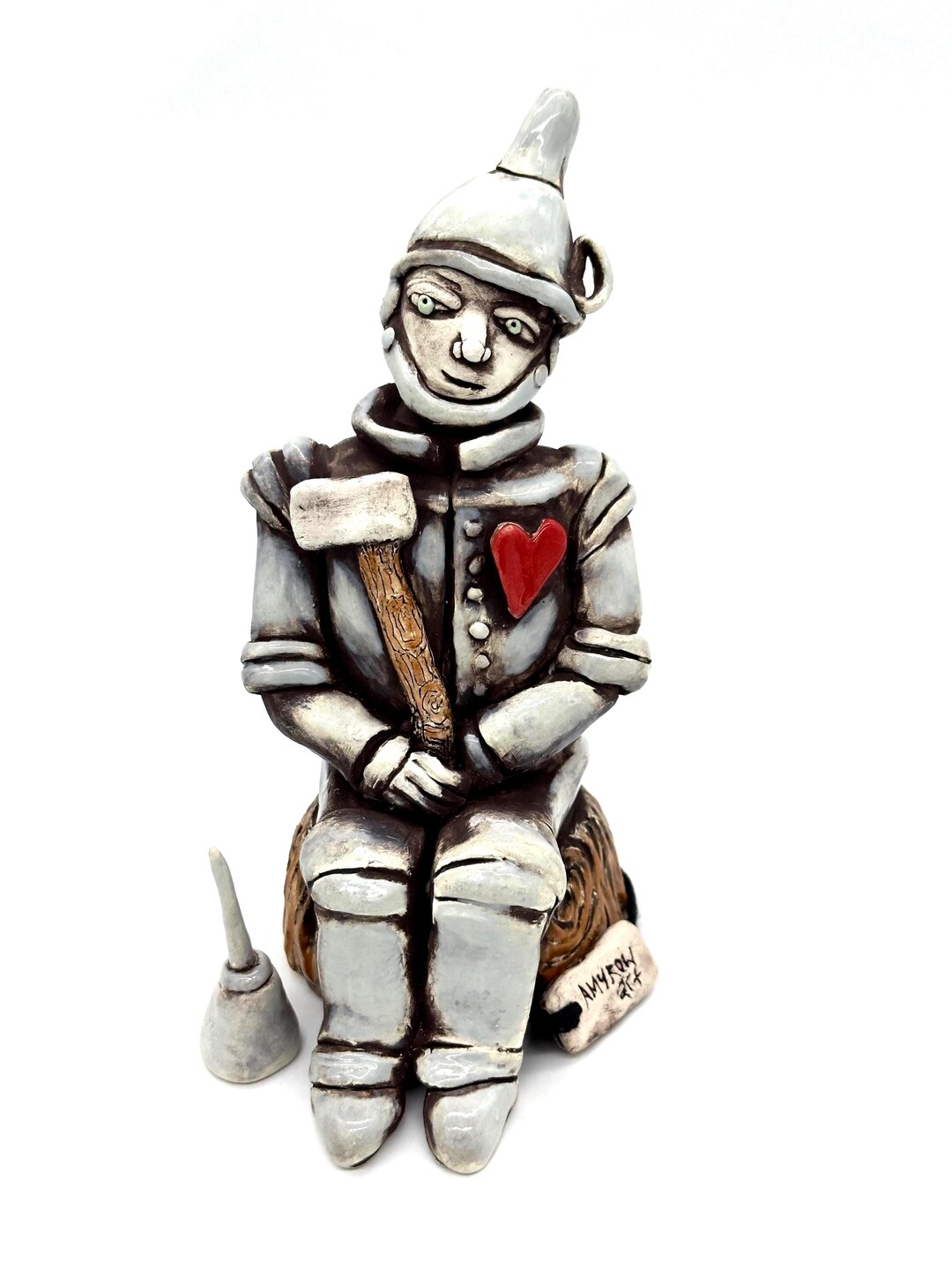 Ceramic Tin Man Sculpture - Etsy