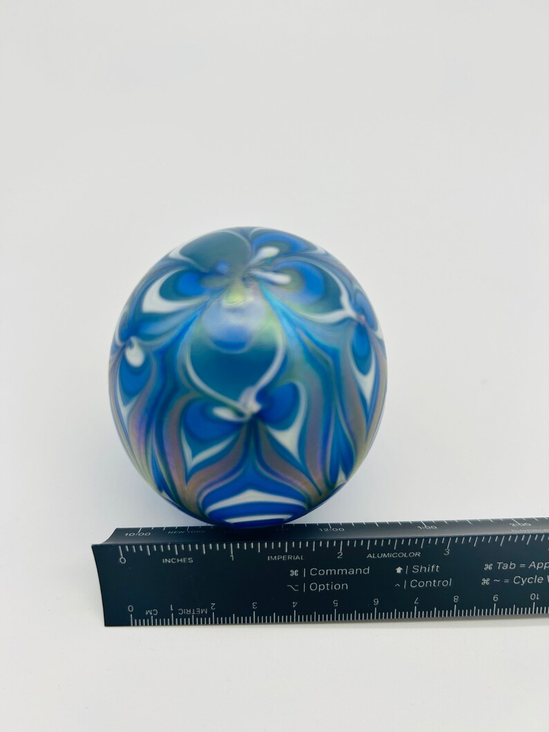Glass Paperweight Vandermark Art Glass Marble Paperweight - Etsy