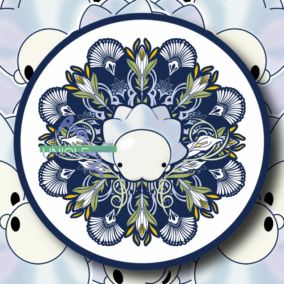 Bug/ice Type Art Nouveau Inspired Snom Pokemon Circle Sticker - Etsy