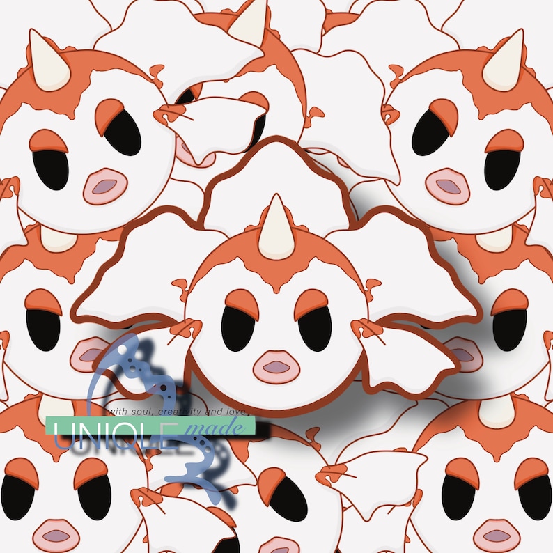 Water Type Chibi Style Goldeen Pokemon Die Cut Sticker Cute - Etsy