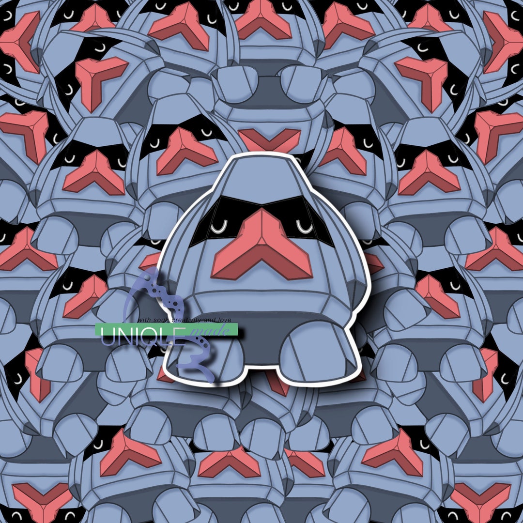 Rock Type Chibi Style Nosepass Pokemon Glossy Die Cut Sticker Cute - Etsy