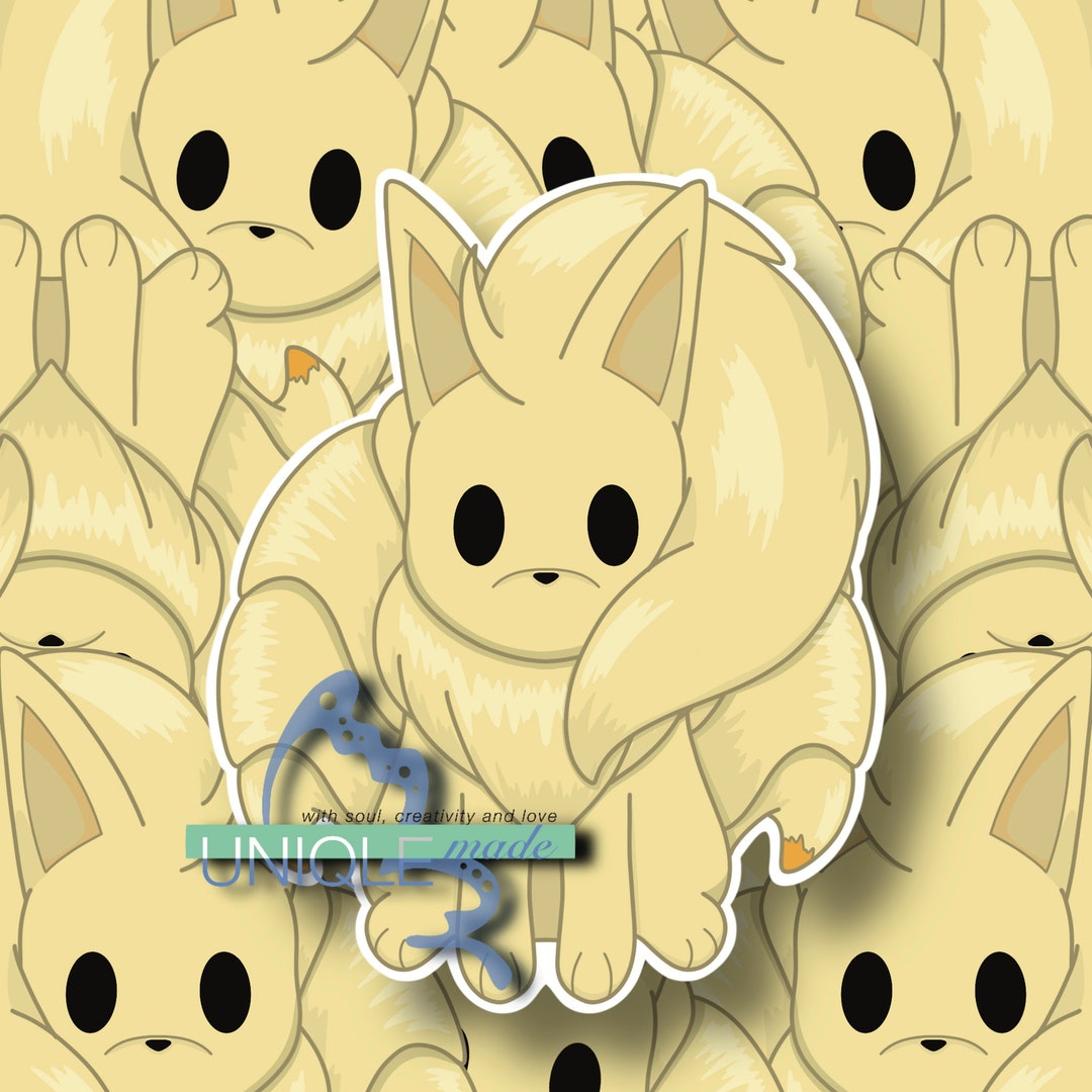 Fire Type Chibi Style Ninetales Pokemon Die Cut Matte Sticker Cute - Etsy