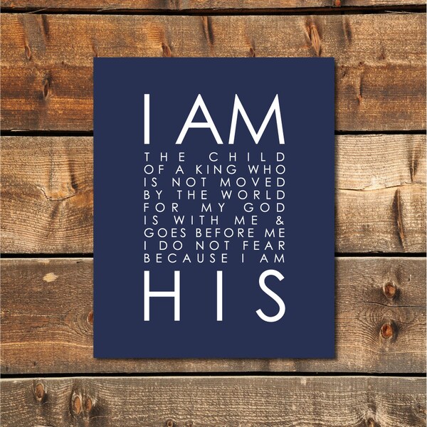 I Am His Sign - Etsy