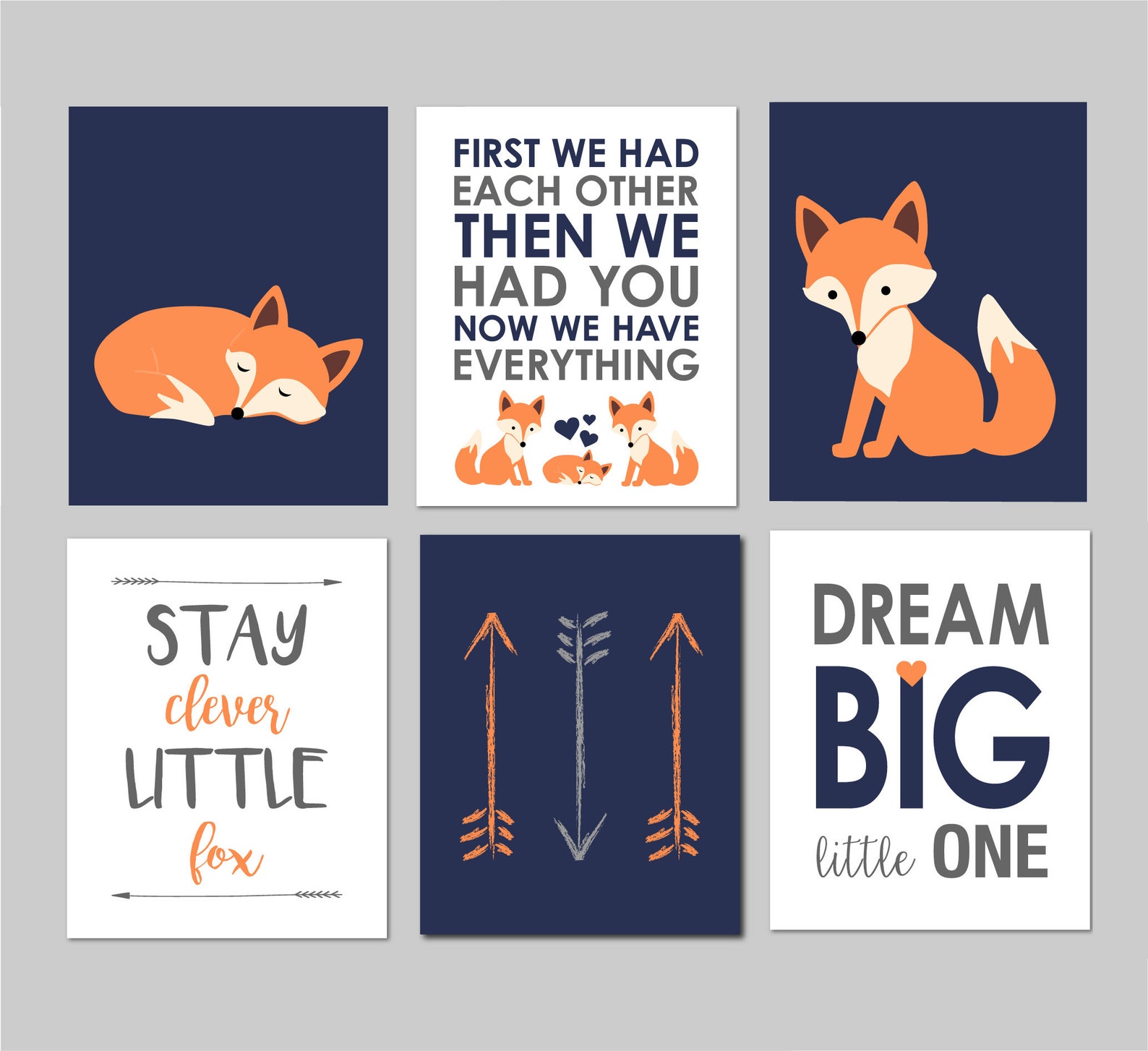 Fox Nursery, Fox Nursery Decor, Fox Nursery Art, First We Had Each ...