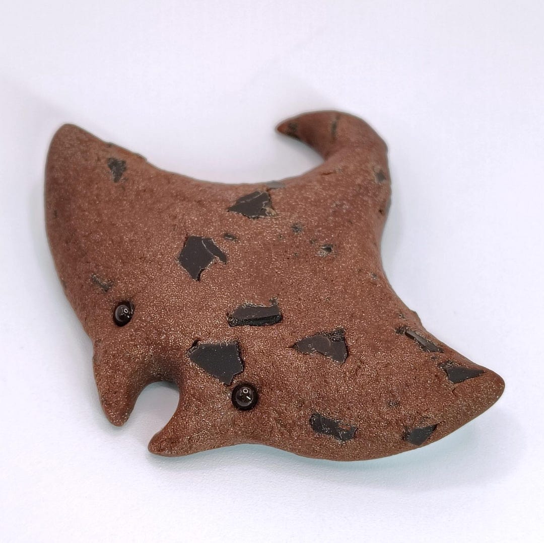 Double Chocolate Chunk Cookie Stingray Figurine - Polymer Clay ...
