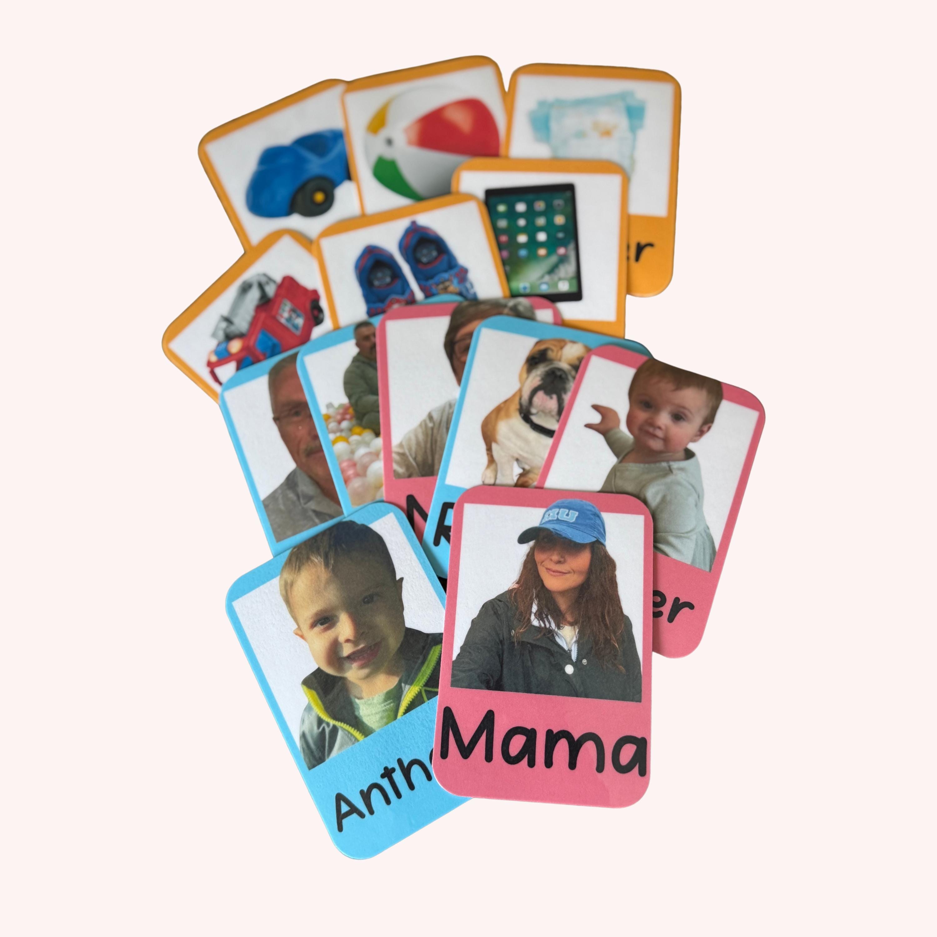 Custom Photo Flashcards: Personalized Toddler Learning Cards - Etsy