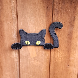 Cat Patch Iron-on Sew on Patch for Denim or Backpack Gift for Cat Lover ...