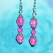Set of Two - Beautiful Elegant Pink Crystal Bead - Custom Ceiling Fan ...
