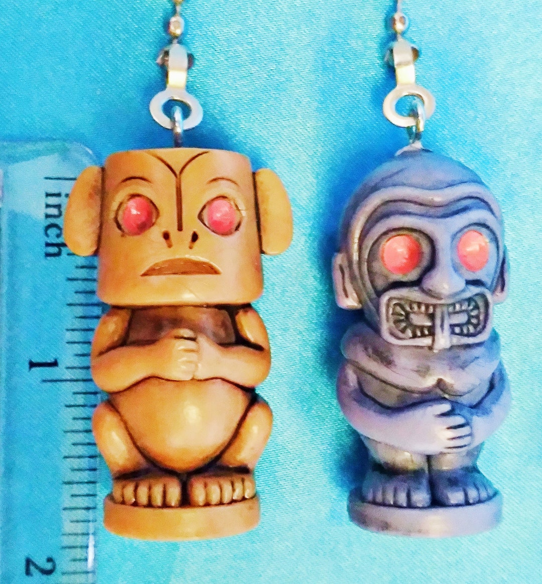 Tiki Pole Ceiling Fan Pulls: Tropical Decor, Set of 2 - Etsy