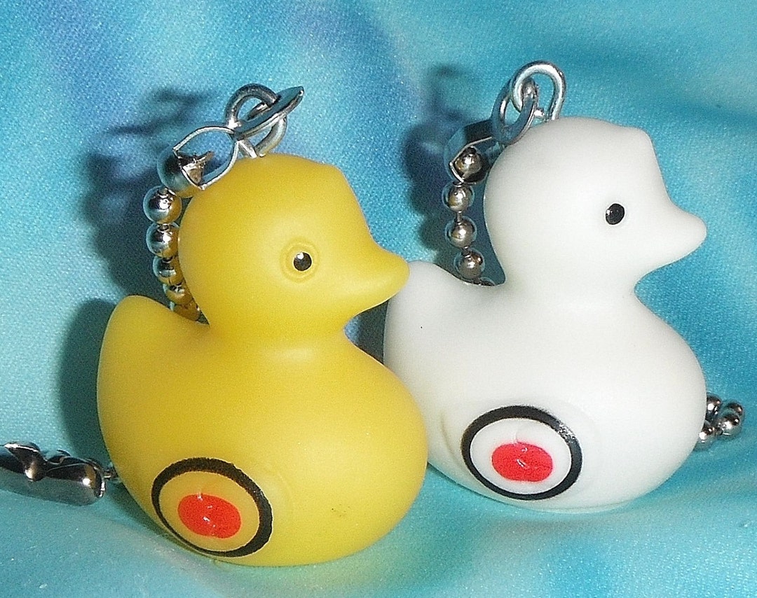 Set of Two ~ Rubber Ducky Target Ducks Hunter ~ Ceiling Fan Pull Chains ...