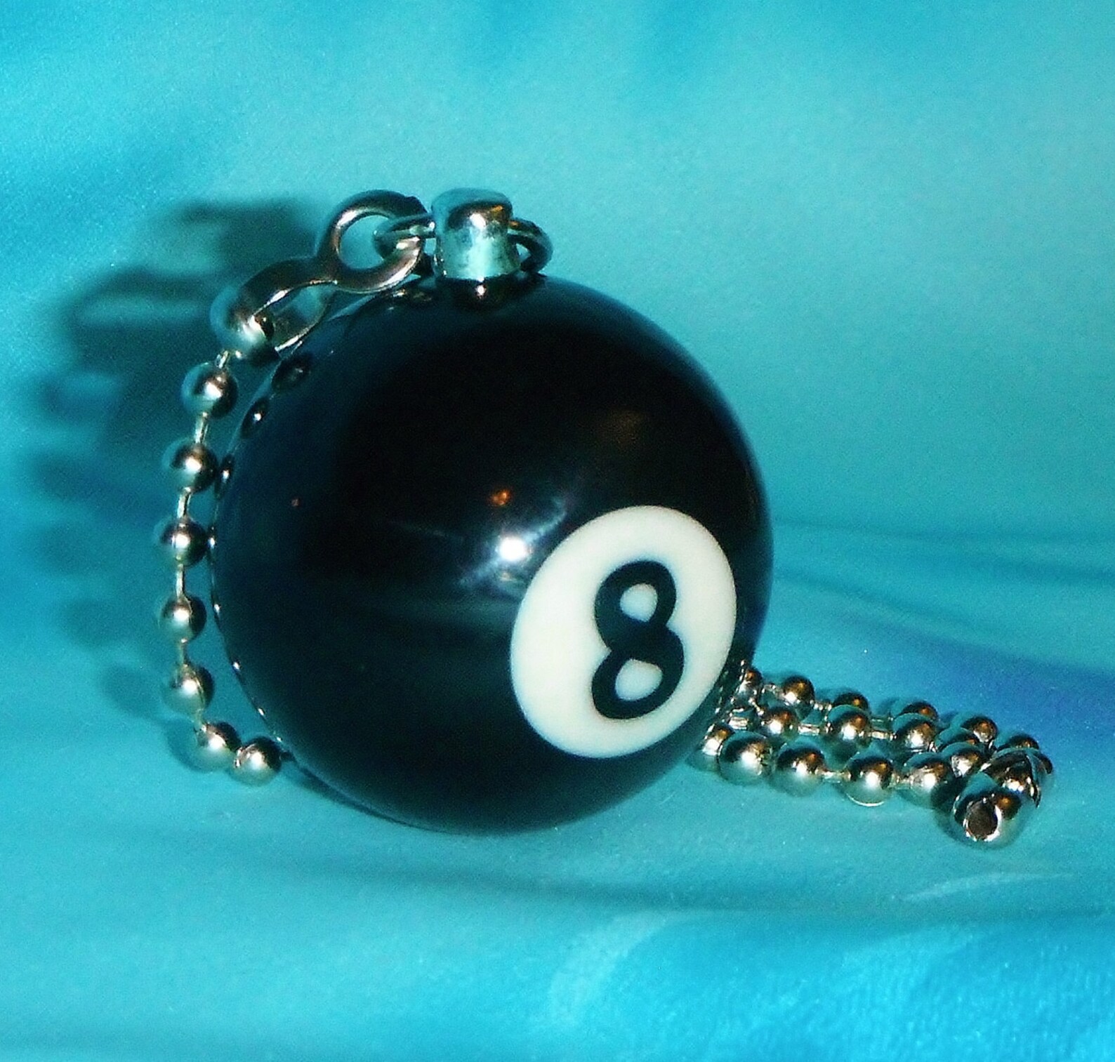 8 Ball Billiard Pool Table Rec Room Man Cave - Ceiling Fan Pull Chain ...