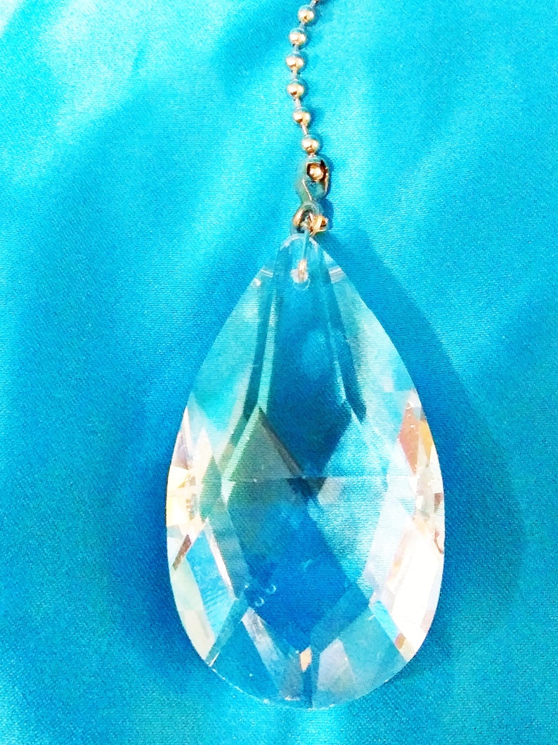 Set of Two Beautiful Tear Drop Acrylic Crystal Cut Large | Etsy