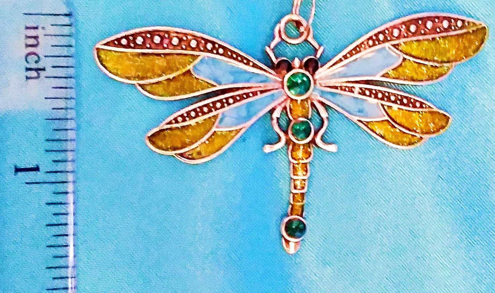 Set of Two - Green Dragonfly Enamel Rhinestone - Ceiling Fan Pull ...