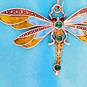 Set of Two - Green Dragonfly Enamel Rhinestone - Ceiling Fan Pull ...