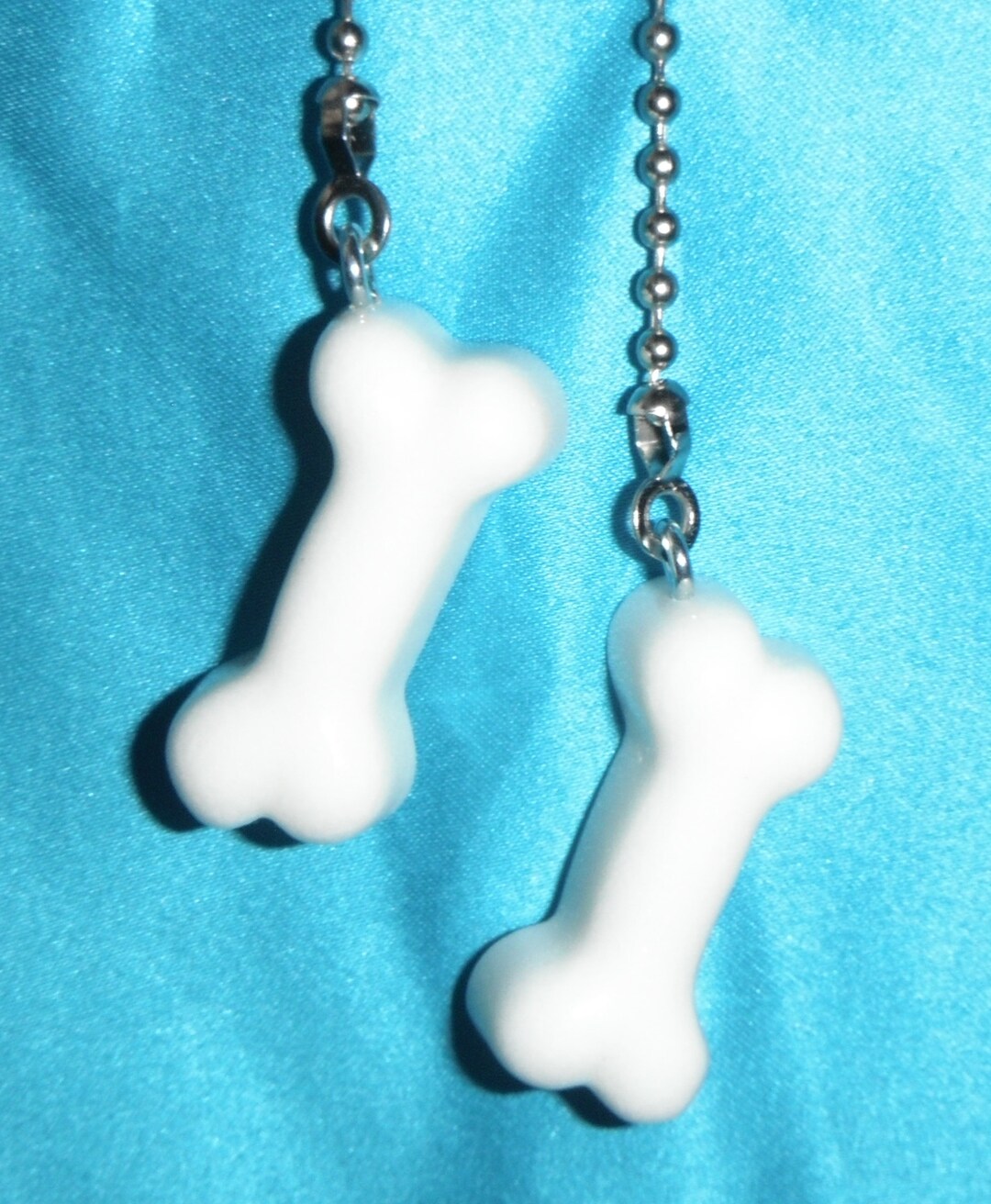 Set of Two ~ Puppy Dog Bone Resin ~ Ceiling Fan Pull Chains Great Gifts ...