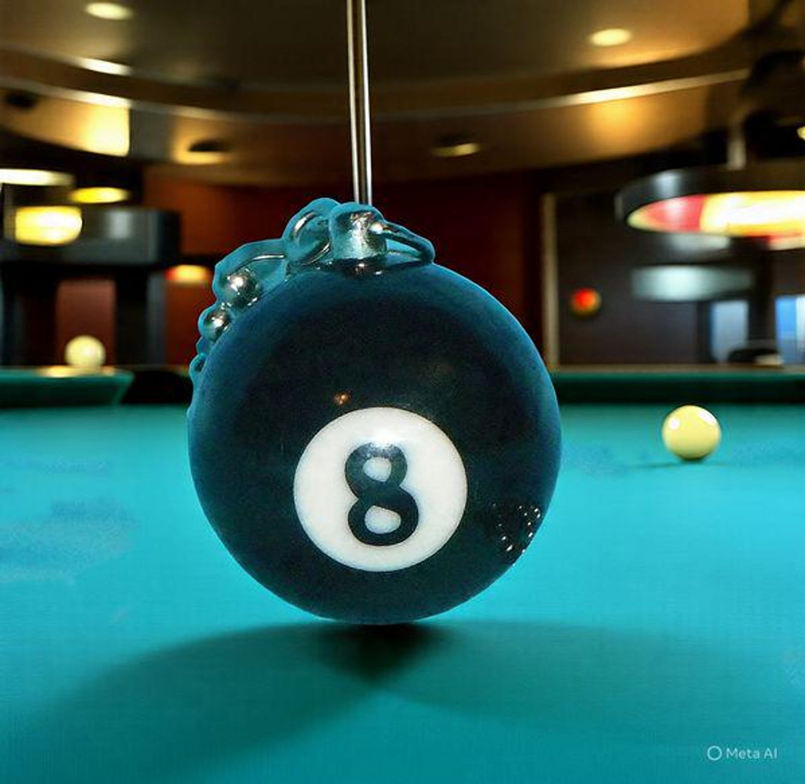 8 Ball Billiard Pool Table Rec Room Man Cave - Ceiling Fan Pull Chain ...