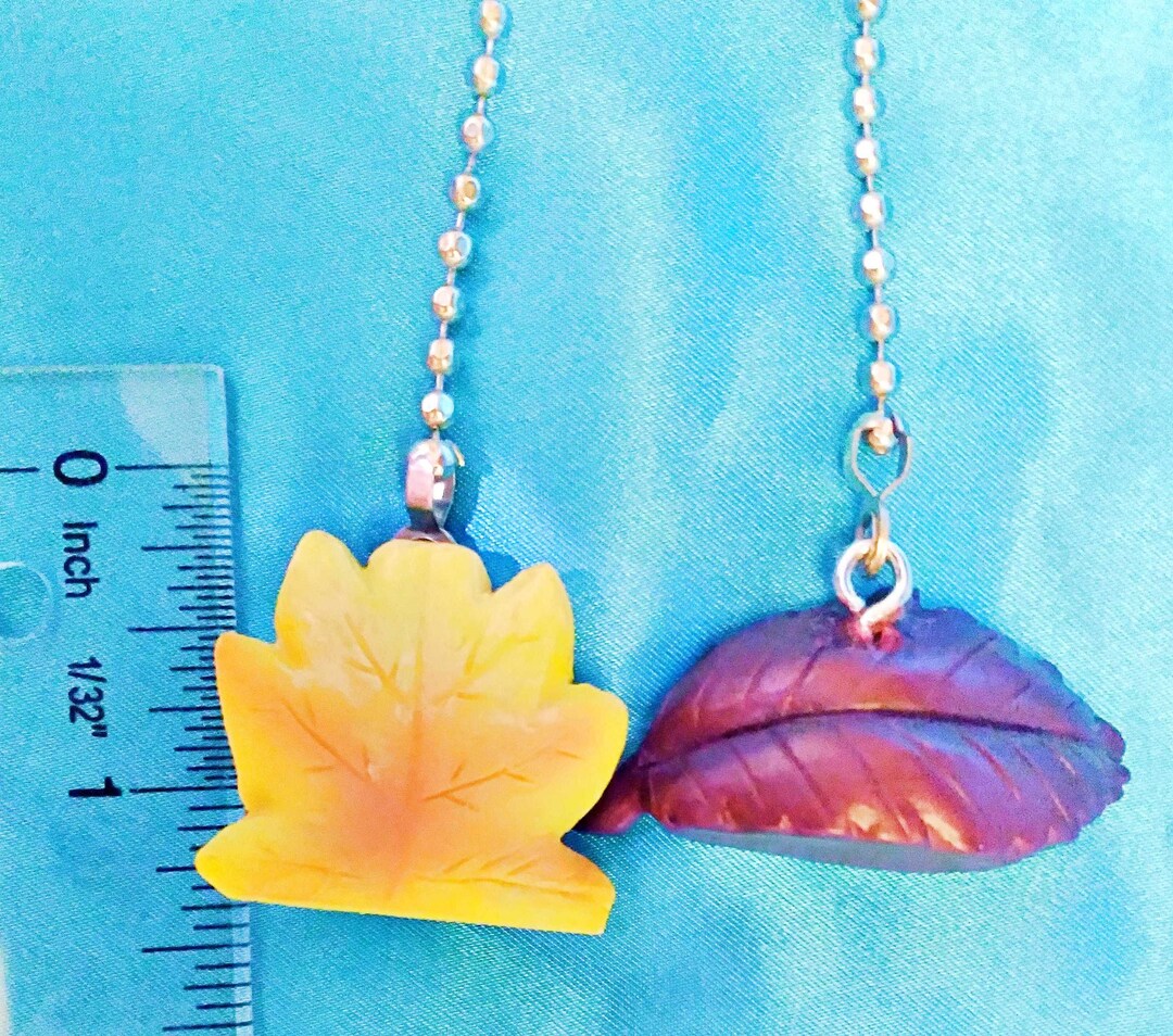 Set of Two ~ Beautiful Fall Leaves Leaf Fall Autumn ~ Ceiling Fan Pull ...