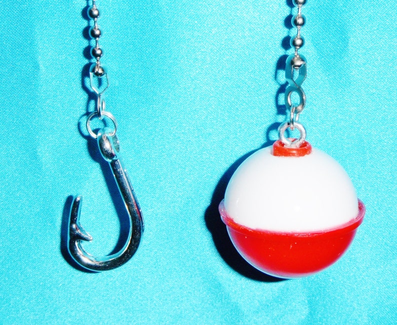 Set of Two Fishing Hook and Bobber Free Shipping Ceiling - Etsy