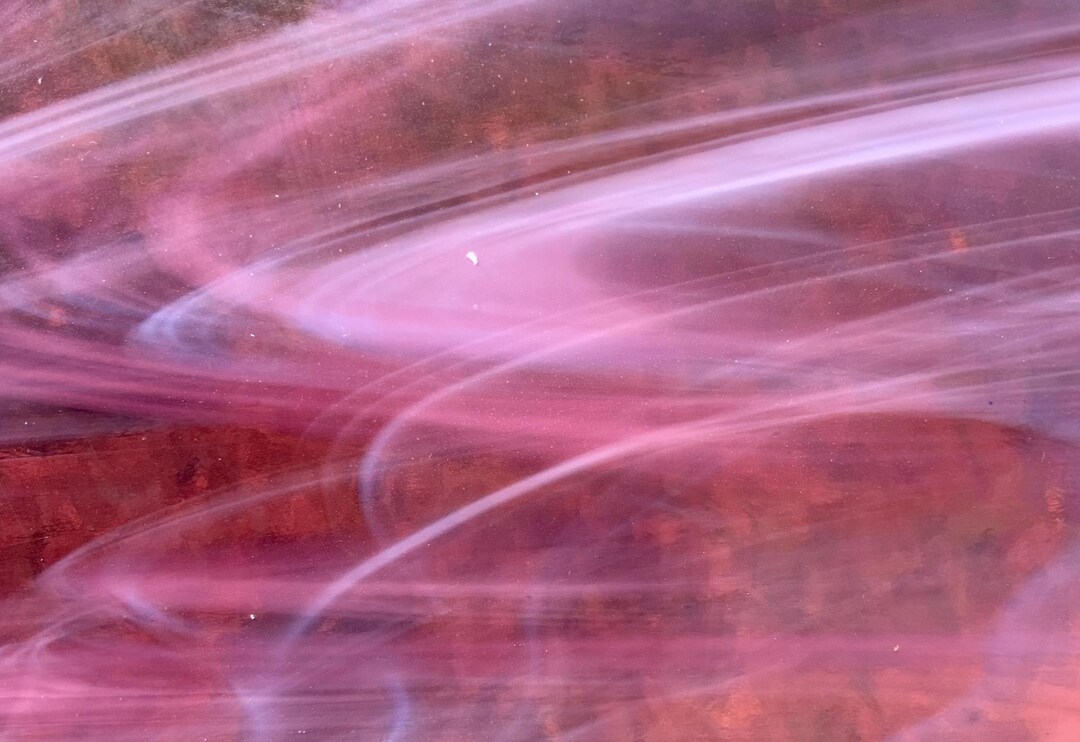 Purple/white Wispy Spectrum Stained Glass Sheet 8" by 5” - Etsy