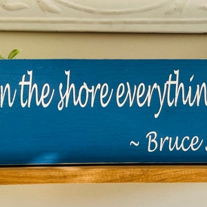 Bruce Springsteen Lyrics Wood Sign: Jersey Shore Beach House Decor - Etsy