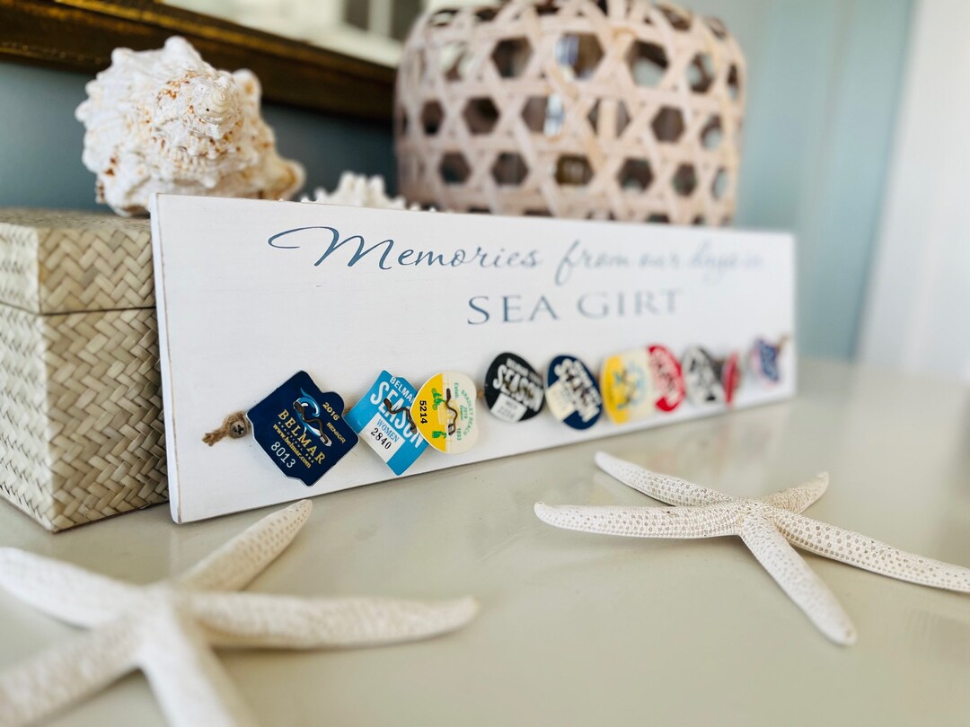 Beach Badge Display, Beach Tag Holder, New Jersey, Beach Tag Display ...