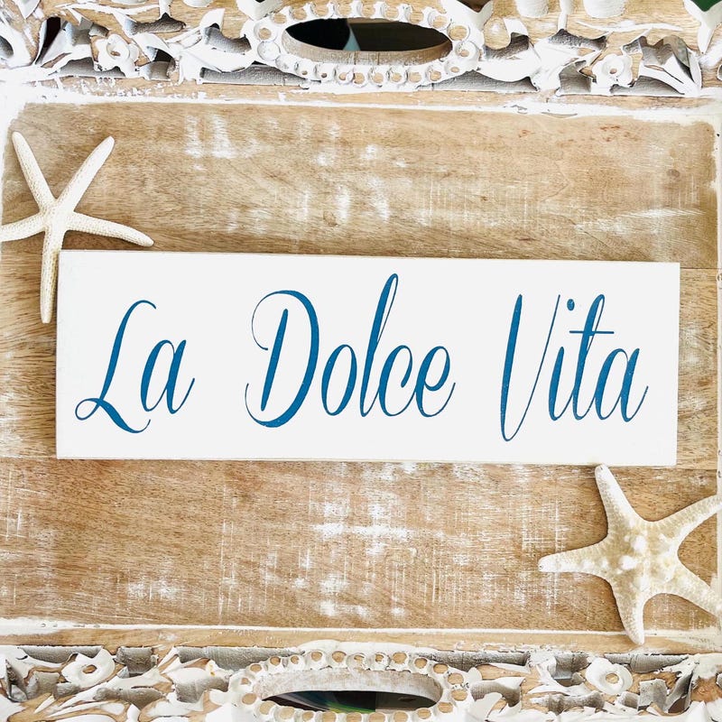 Italian Wood Sign - Etsy