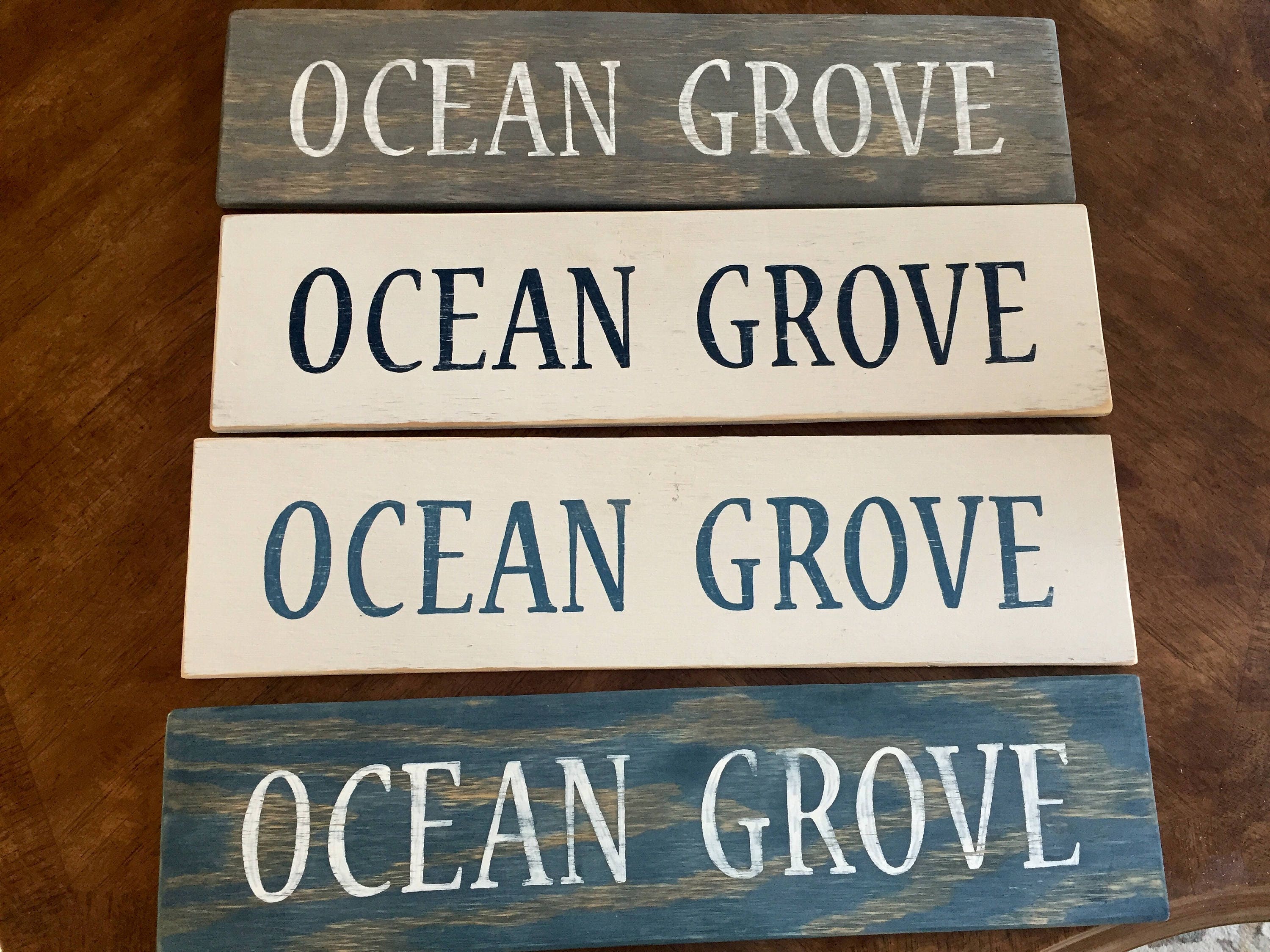 Karen's Listing ~ Custom Town Distressed Wood Sign ~ Home and Living ...