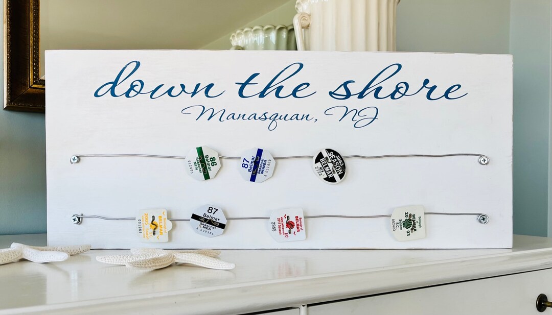 Beach Badge Display Beach Tag Display Beach Badge Holder - Etsy