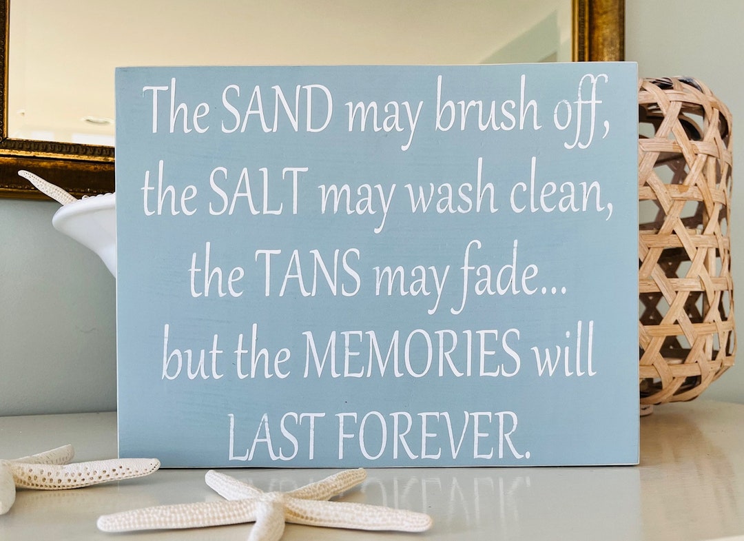 Beach Sign, Beach House Decor, the Sand May Brush off Sign, Wood Sign ...