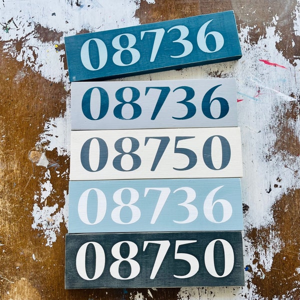 Zip Code Signs - Etsy