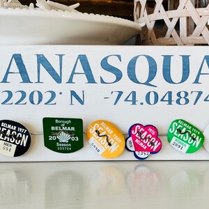 Beach Badge Display, Beach Tag Display, Beach Tag Holder, Beach Badge ...