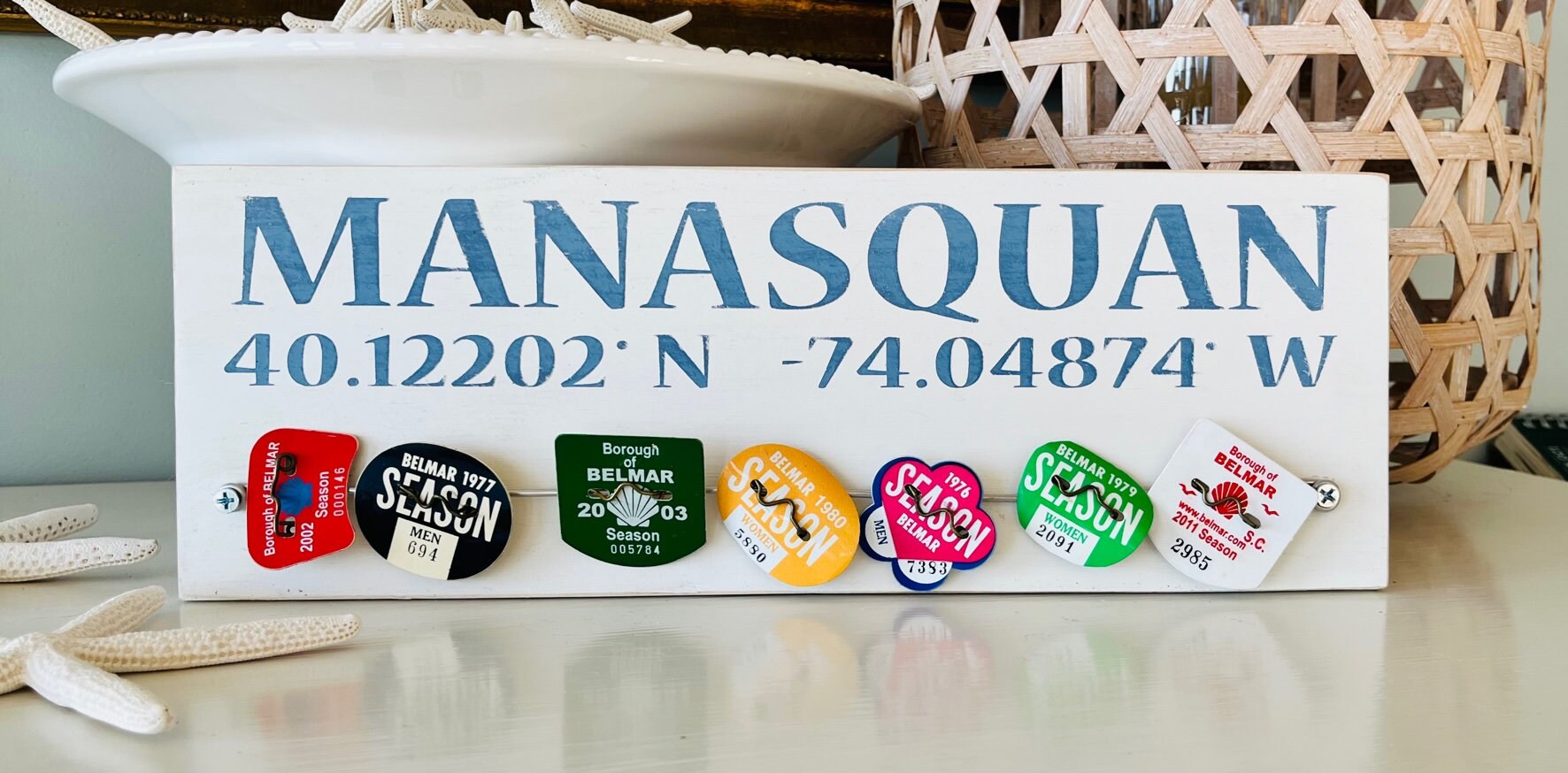 Beach Badge Display, Beach Tag Display, Beach Tag Holder, Beach Badge ...