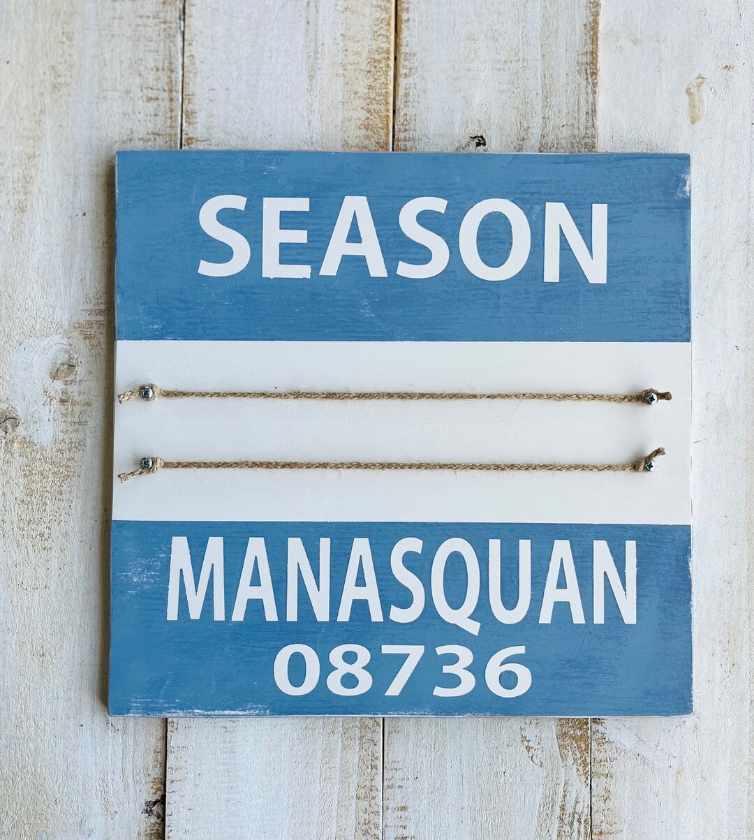 Letrero para portar credencial de playa, Jersey Shore, colección de ...