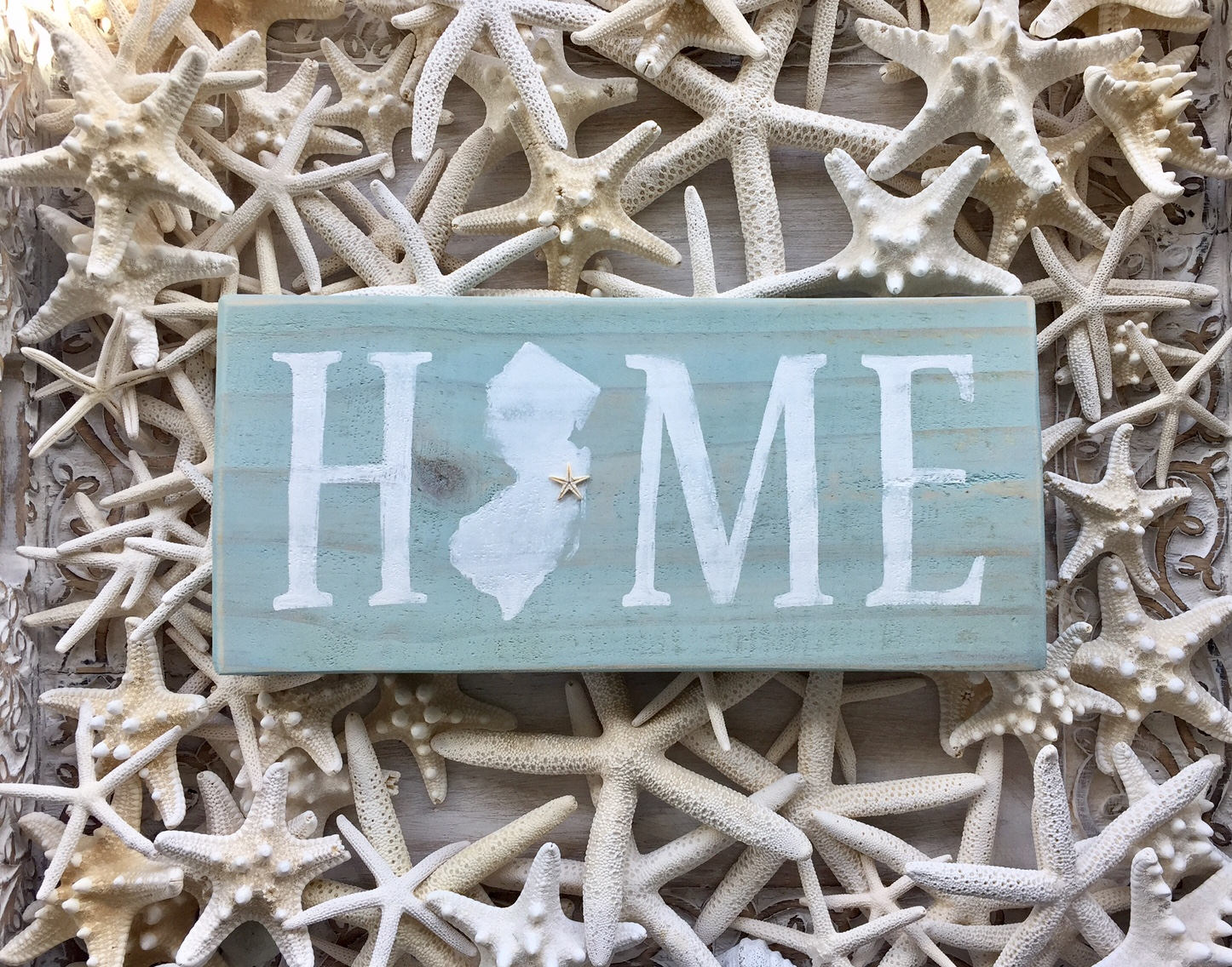 Melissa's New Jersey HOME Sign ~ Wood Sign ~ Custom ~ New Jersey Art