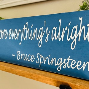 Bruce Springsteen Lyrics Wood Sign: Jersey Shore Beach House Decor - Etsy