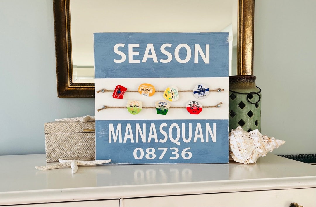 Large Beach Badge Display, Beach Tag Display, Beach Tag Holder, Beach ...