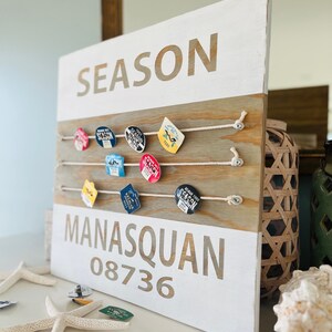 Beach Badge Holder Sign 18 X 18 Season Badge - Etsy