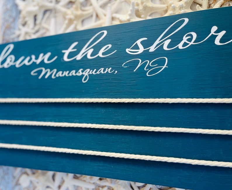 Beach Badge Display With Custom Town Badge Tag Holder - Etsy