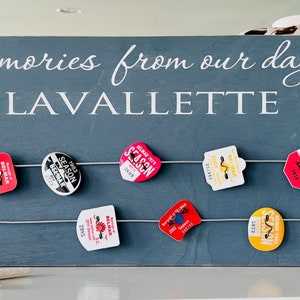 Custom Beach Badge and Beach Tag Holder Sign: Jersey Shore Keepsake ...