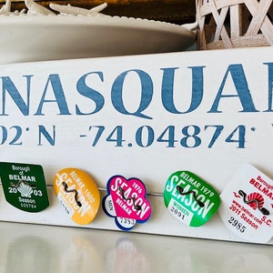 Beach Badge Display, Beach Tag Display, Beach Tag Holder, Beach Badge ...