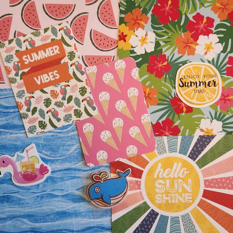Beach Collage Kit - Etsy