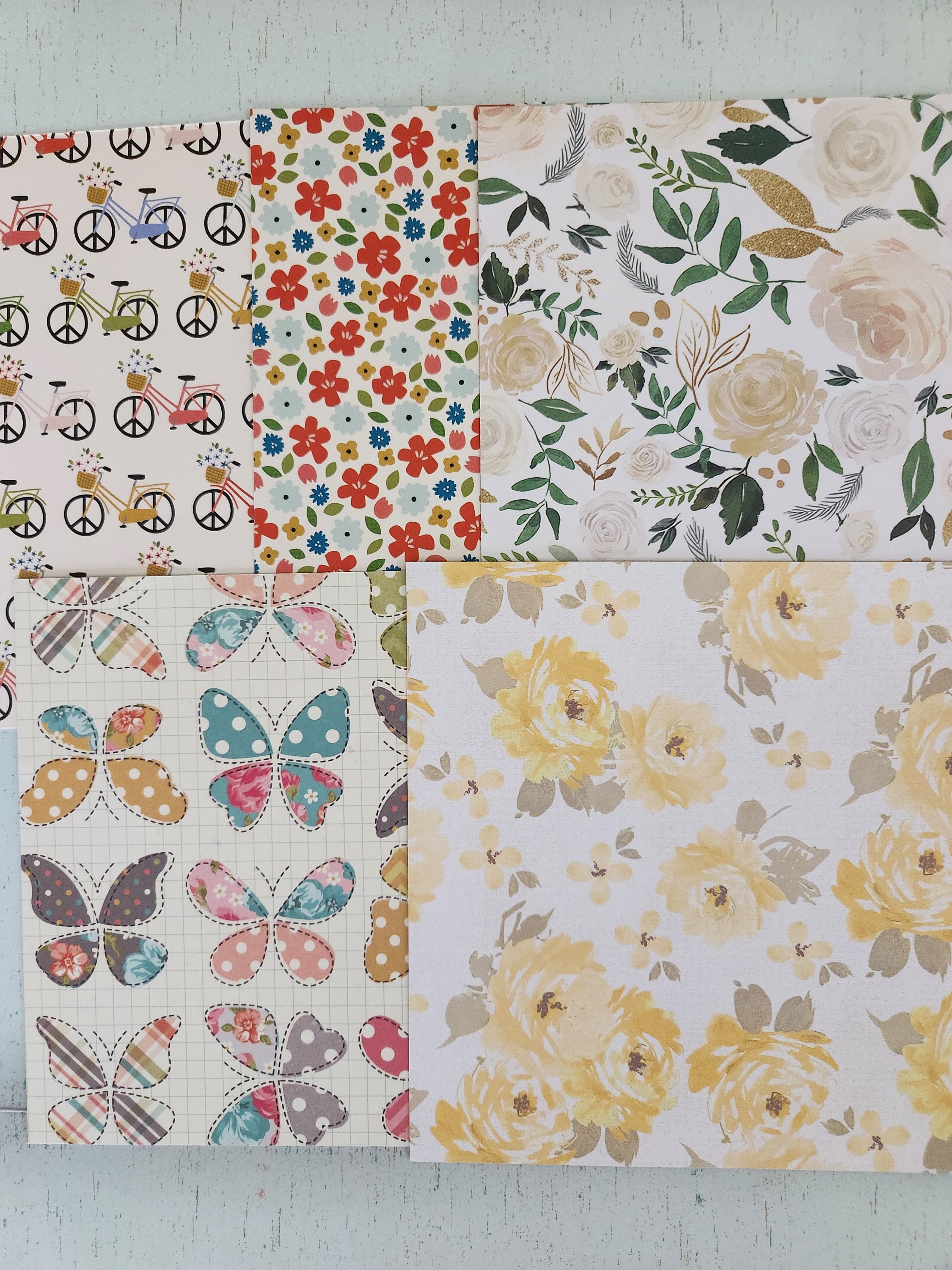 Floral Cardstock 6x6 Scrapbook Paper Double Sided - Etsy