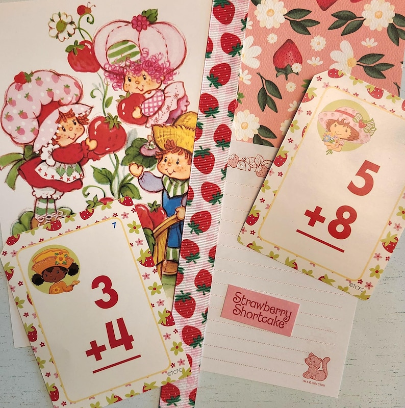 Strawberry Shortcake Themed Junk Journal Kit - Etsy