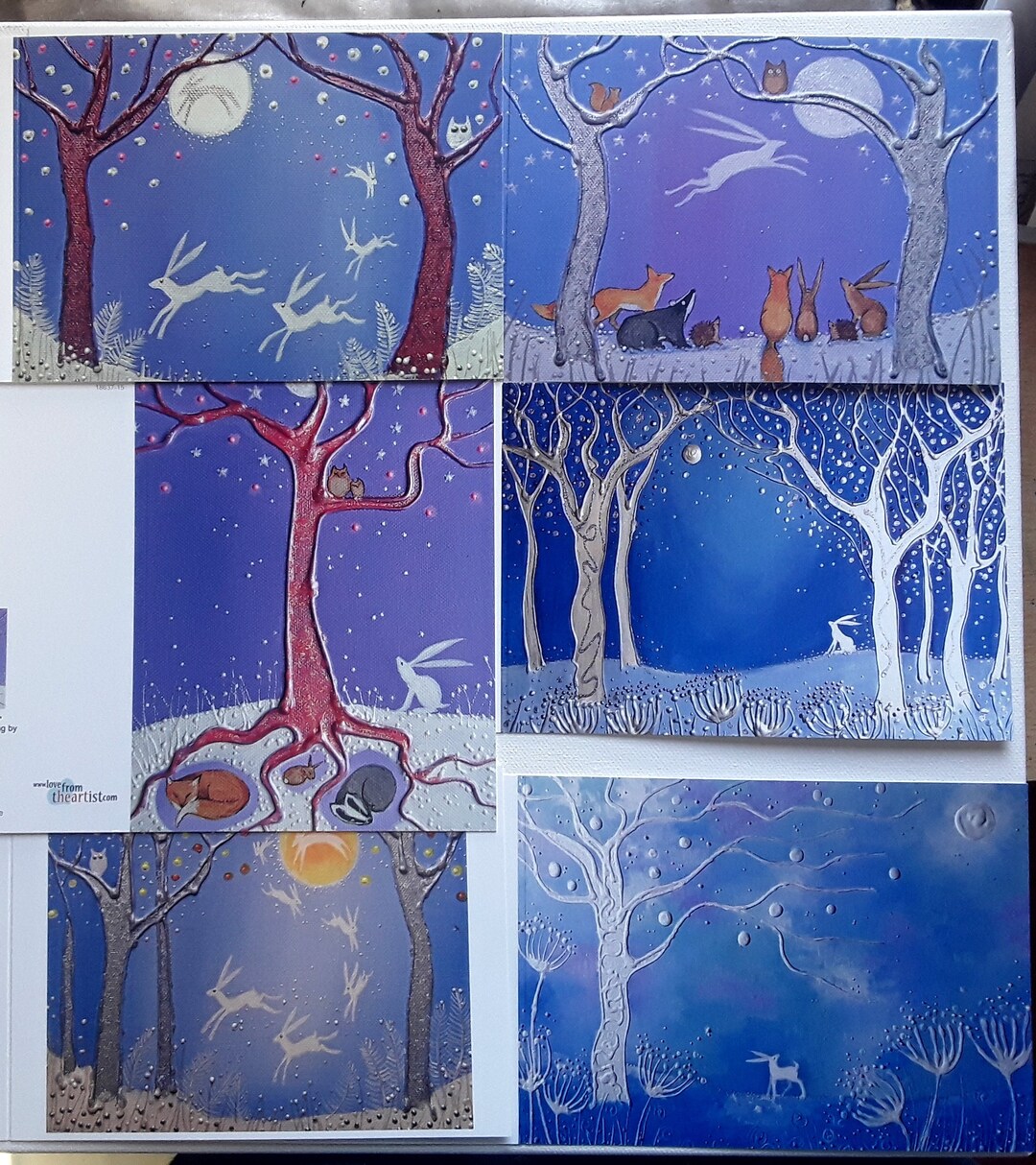 Mystical Hare Cards Moongazing Hare Cards White Hare - Etsy
